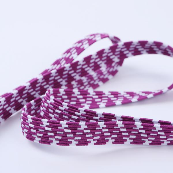 Quality Versatile Braided Elastic Colored Flat Polyester Rubber Band For Skipping Bags for sale