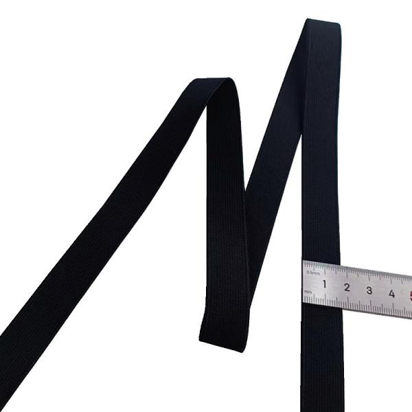 Fascia elastica tessuta Poliestere cintura nera per stoffe
