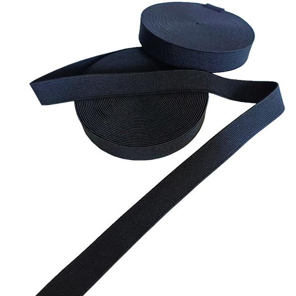 Fascia elastica tessuta Poliestere cintura nera per stoffe