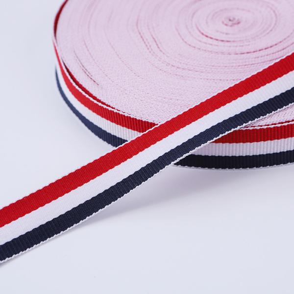 Quality Thin Striped Soft Webbing Custom Color Polyester Tape For Cloth In Any Color for sale