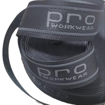 Cina Fasce per abbigliamento personalizzate, fettuccia in poliestere resistente, tessitura jacquard premium da 30 mm, cintura non elastica in vendita