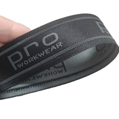 Cina Fasce per abbigliamento personalizzate, fettuccia in poliestere resistente, tessitura jacquard premium da 30 mm, cintura non elastica in vendita
