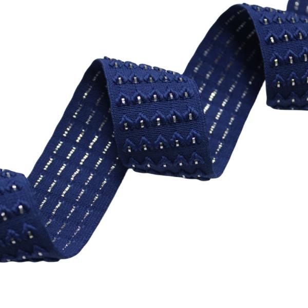 Quality Home Textile Metallic Elastic Band Shiny Jacquard Waistband For Kids Girls Dance for sale