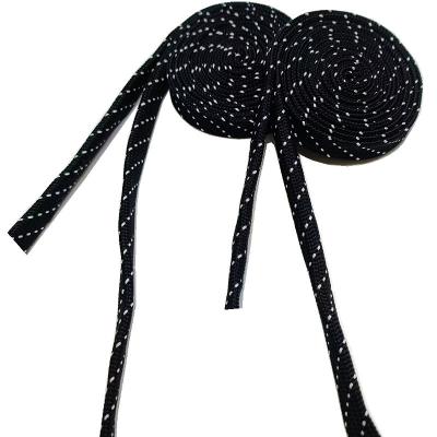 China 100% geflochtene Polyesterkordel, umweltfreundliche, flache Schnur, recycelt für Schnürsenkel, Kleidungsstücke, Hosen zu verkaufen