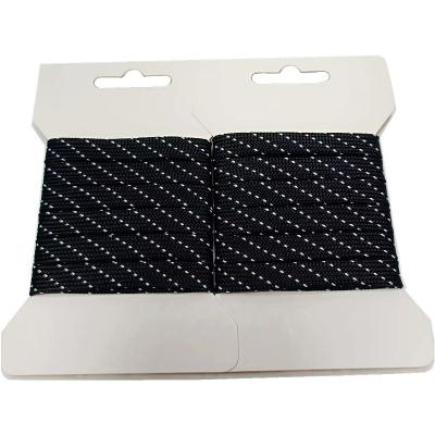 China 100% geflochtene Polyesterkordel, umweltfreundliche, flache Schnur, recycelt für Schnürsenkel, Kleidungsstücke, Hosen zu verkaufen