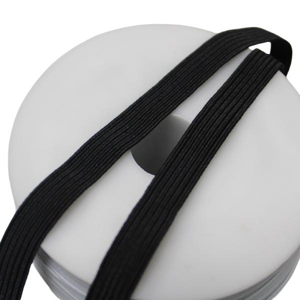 Quality Polyester Braided Elastic Black White Color Eco Friendly Rubber Band For for sale