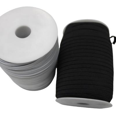 Cina Elastico intrecciato in poliestere, colore nero bianco, ecologico, fascia elastica per quaderni in vendita