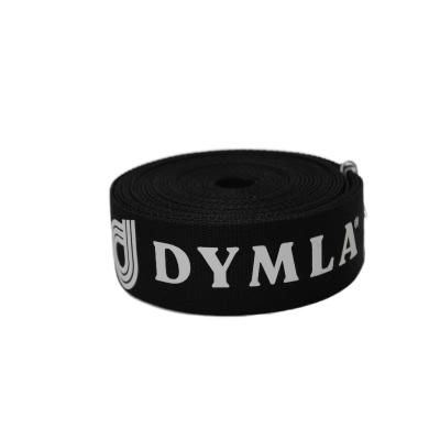 China Druckte Polyesterseide 4cm Schwarz Farbe Custom Logo Hochfestigkeitsgurt zu verkaufen