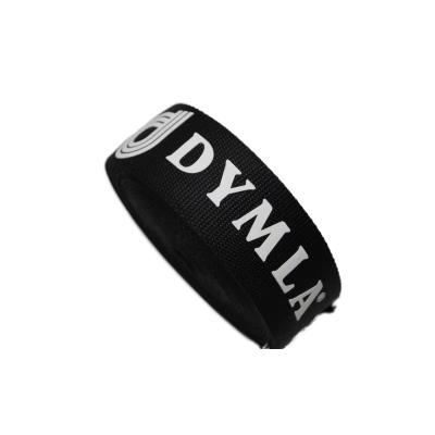 China Druckte Polyesterseide 4cm Schwarz Farbe Custom Logo Hochfestigkeitsgurt zu verkaufen