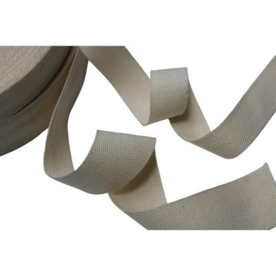 China Cotton Herringbone Webbing Bias Tape Double Fold Custom Color Soft Quality For Neck Tape for sale