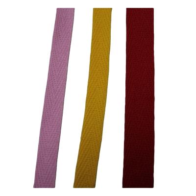 China Cotton Herringbone Webbing Bias Tape Double Fold Custom Color Soft Quality For Neck Tape for sale