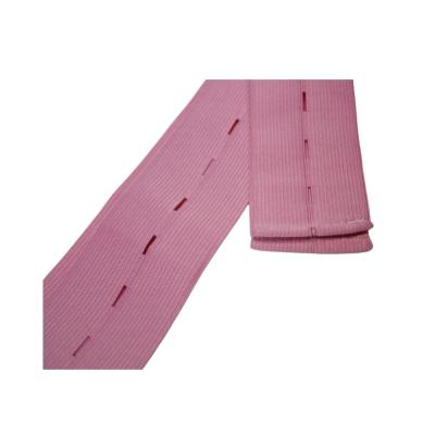 China Fetal Heart Monitoring Buttonhole Elastic Polyester Knitted Adjustable Waistband for Kids for sale