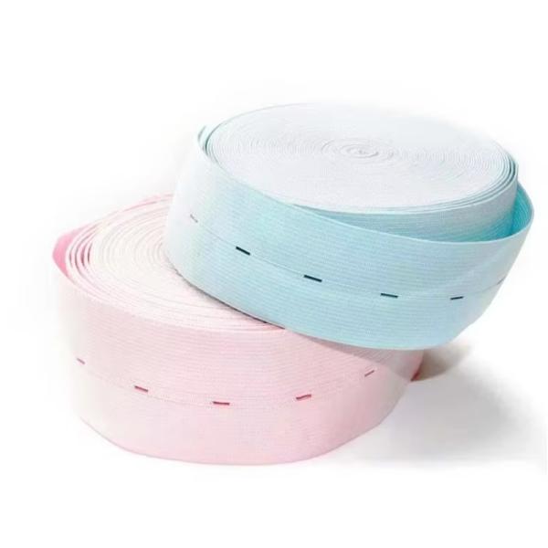 Quality Fetal Heart Monitoring Buttonhole Elastic Polyester Knitted Adjustable Waistband for sale