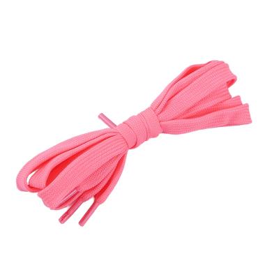 China Cadarço Chato 100% Poliéster Cordão de Ajuste de Cor Personalizada Para Sapatos de Tênis à venda