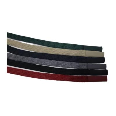 Cina Suggerimenti in silicone Cappuccio a cucitura String Custom Poliestere intrecciato Cordone di cotone piatto Per abiti in vendita