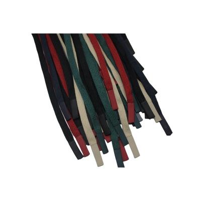 Cina Suggerimenti in silicone Cappuccio a cucitura String Custom Poliestere intrecciato Cordone di cotone piatto Per abiti in vendita