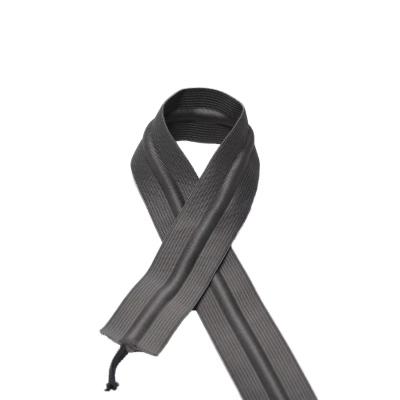 China Drawcord Faixa elástica Acessórios 4cm Preto Branco Corda de Tração Tricotada Elastica Drawcord Elastic Webbing Shorts de corrida à venda