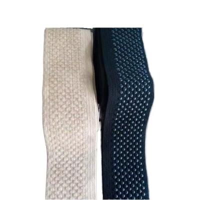 China Badmode Siliconen Dot Elastische Tape Hoge Kwaliteit 1 Inch Anti-slip Gripper Elastisch Band voor Sportkleding Te koop