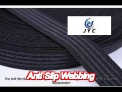 Geweven rubber anti-slip webbing 25mm zwart elastisch bandje voor naaien