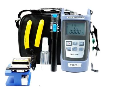 China 12pcs Ftth Fiber Optic Tool Kit Fibra Optica Power Meter Visual Fault Locator Kit for sale