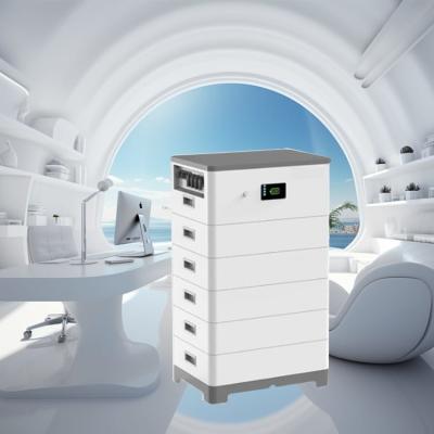 Cina 5 moduli batteria stackabile per la casa 12.80kwh 48V con batteria ricaricabile LiFePO4 in vendita