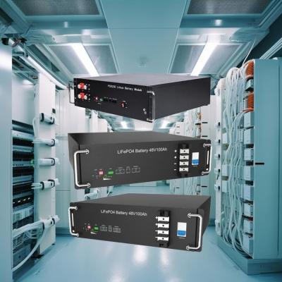 China 10.24kwh 200Ah Bateria de lítio Lifepo4 Rackmount Bateria de lítio Sistema de armazenamento de energia doméstica à venda