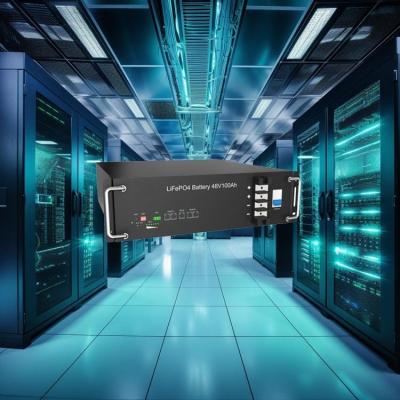 China 50kWh Sistema de armazenamento de energia de bateria de lítio de alta tensão Lifepo4 Rackmount para aplicações industriais à venda