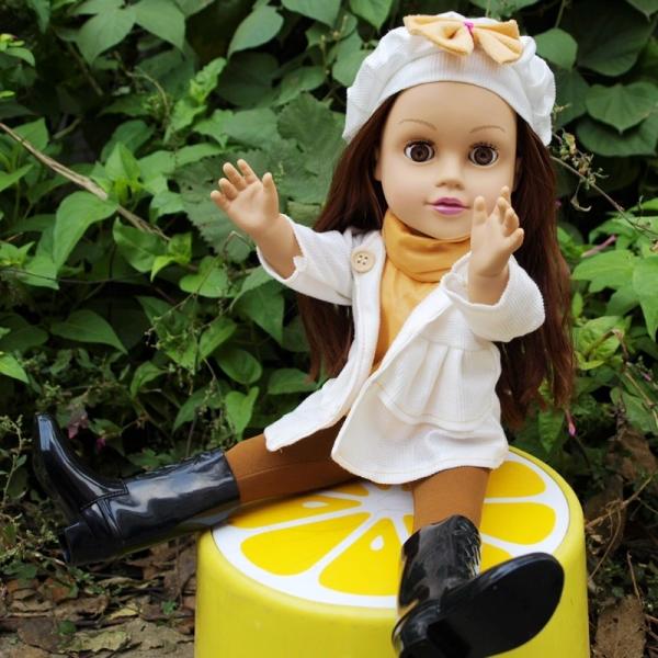 Quality 50cm Custom Logo OEM/ODM Educational Plastic Silicone Cute Doll Gifts for sale