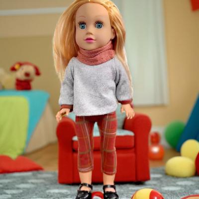 Cina 45 cm di vinile silicone bambola carina giocattoli audio logo personalizzato per bambini didattico in vendita