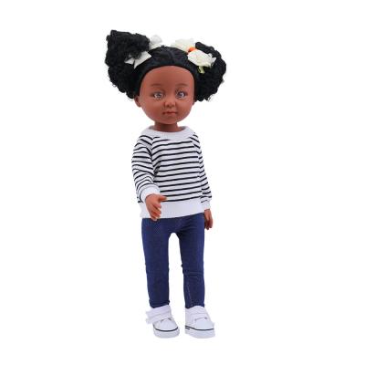 Cina 12 pollici Bambola Nera Abbigliamento Bambola Africano Realistic regalo Bambole Nere Bambini Per Bambini Bambini Americani in vendita