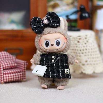 China 2025 New Design Labubu doll handmade Decoration cloth Sweater Toy Cloth Colorful Suit Set Labubu Cartoon Dress Te koop