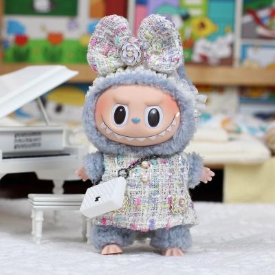 Cina Low MOQ Labubu doll cloth Sweater Toy Cloth Colorful Suit Set Labubu Cartoon Dress in vendita