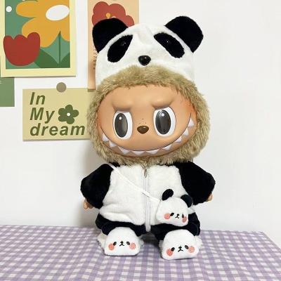 China Low MOQ Labubu doll cloth Sweater Toy Cloth Colorful Suit Set Labubu Cartoon Dress Te koop