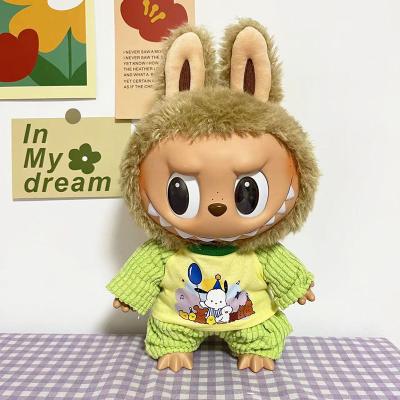 Cina Low MOQ Labubu doll cloth Sweater Toy Cloth Colorful Suit Set Labubu Cartoon Dress in vendita