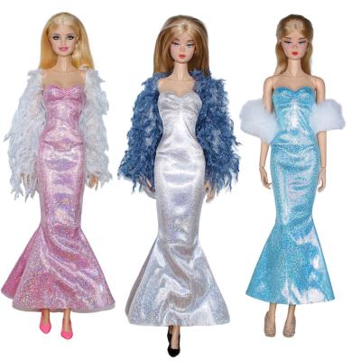 China Roze kleur Modieus 11,5 inch roze collectie pop jurk voor Barbie Poppen Te koop