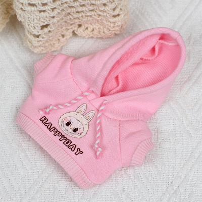 China Luxuriöse 17cm Pull Stoff Puppe für Jungen berühmtes Herz Macaron Labubu mit Vinyl Gesicht nur Kleidung in einer mysteriösen Box zu verkaufen