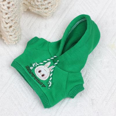 China Luxuriöse 17cm Pull Stoff Puppe für Jungen berühmtes Herz Macaron Labubu mit Vinyl Gesicht nur Kleidung in einer mysteriösen Box zu verkaufen