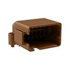 China Brown DIP Connector with Multiple Terminal Options and Copper Alloy Insulator Material Designed for Industrial Electronics for sale