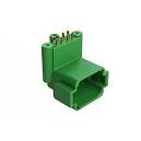 China Green DIP Connector featuring multiple terminal options and a durable metal shell designed for extreme temperature ranges and performance for sale