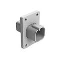 China Thermoplastic shell DIP Connector with gray color and multiple terminal options designed to operate between minus 55 and plus 125 degrees Celsius for sale