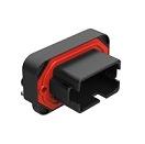 China Versatile DIP Connector available in various terminal configurations and black thermoplastic shell for enhanced durability for sale