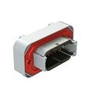 China Gray thermoplastic DIP Connector offering various terminal types engineered for temperature ranges minus 55 to plus 125 degrees Celsius for sale
