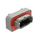China Thermoplastic shell DIP Connector with wide temperature tolerance from minus 55 to plus 125 degrees Celsius available in various terminal types for sale