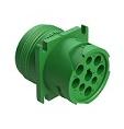 China Green thermoplastic DIP Connector available with multiple terminal types designed for temperature range minus 55 to plus 125 degrees Celsius for sale