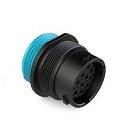 China Thermoplastic housing DIP Connector black color multiple terminal types operating temperature minus 55 to plus 125 degrees Celsius for sale