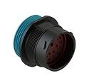 China Thermoplastic housing DIP Connector black color multiple terminal types designed for operation from minus 55 to plus 125 degrees Celsius for sale
