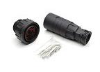 China Amphenol DIP Connector Black -40°C to +125°C ROHS Multiple Terminal Options for sale
