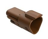 China Thermoplastic DIP Connector with Brown Housing and Various Terminal Configurations Ideal for in Harsh Temperature Environments for sale