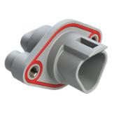 China Thermoplastic housing DIP Connector offering multiple terminal types and operating temperature range from minus 55 to plus 125 degrees Celsius for sale