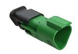 China Durable DIP Connector with Green Thermoplastic Housing and Various Terminal Options Designed for Performance in Wide Temperature Ranges for sale